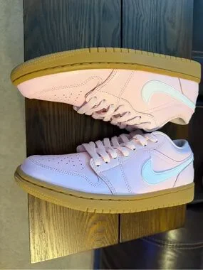 Jordan | Shoes | Jordan Pink Lowtop Sneakers With Gum Sole | Poshmark